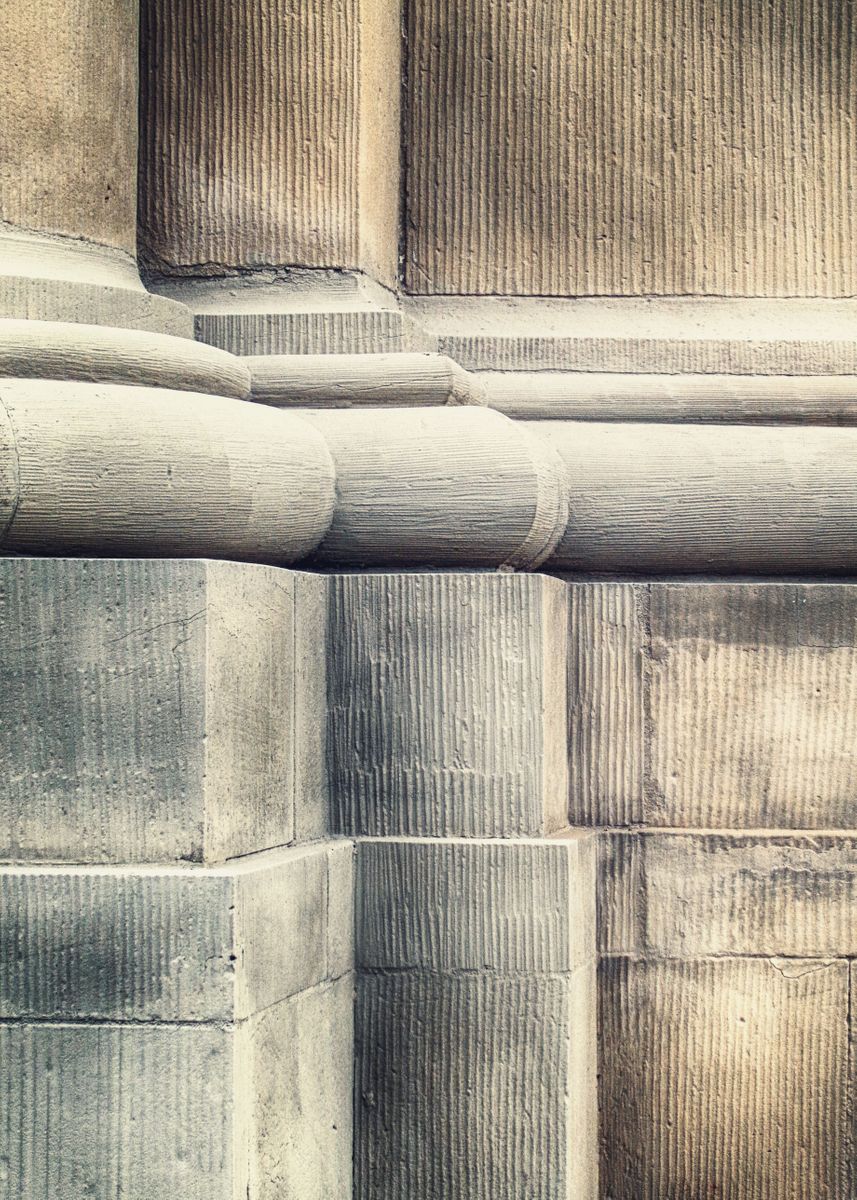 'Architectural basement' Poster, picture, metal print, paint by ...