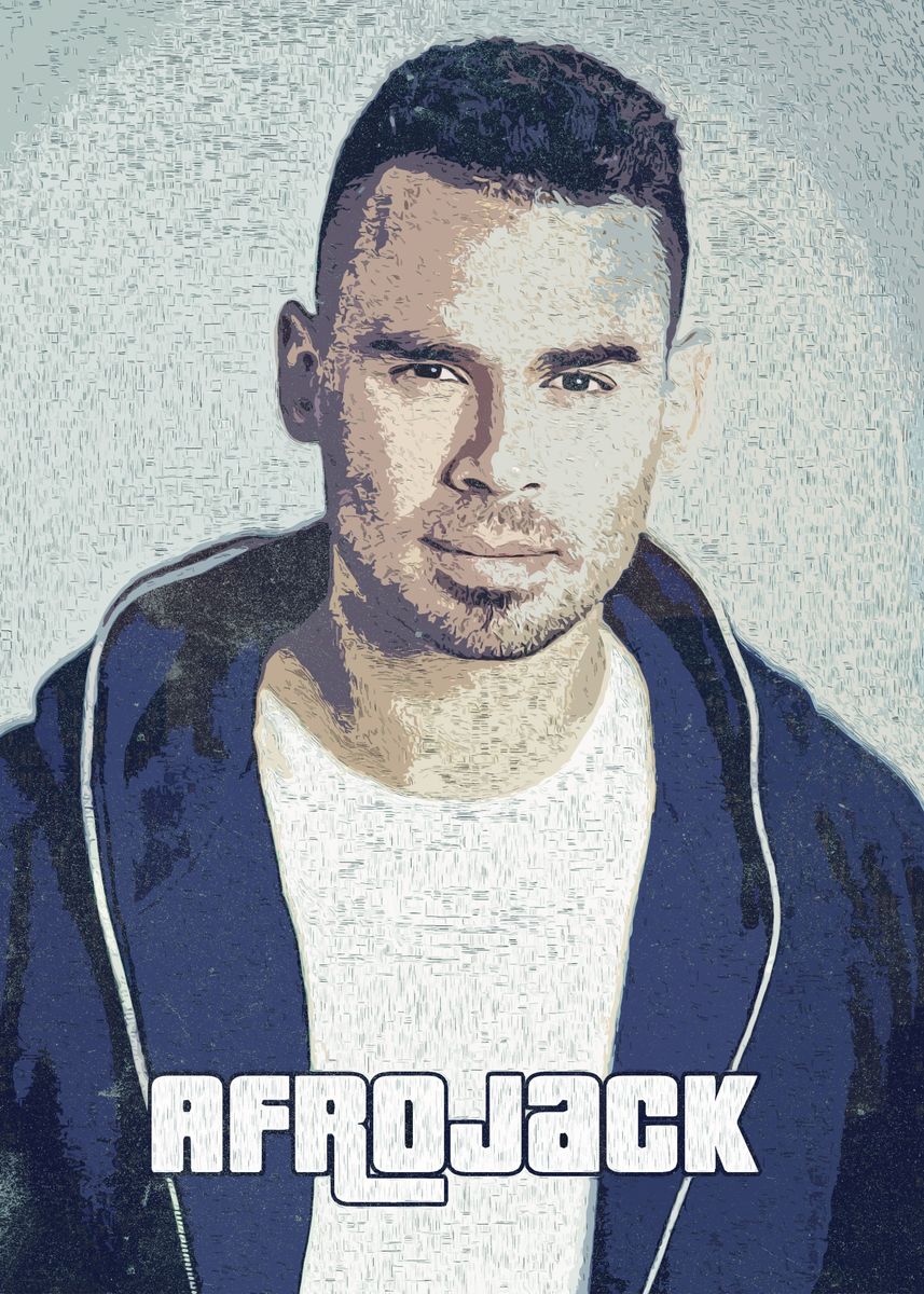 'Afrojack' Poster, picture, metal print, paint by Dillon Holden | Displate