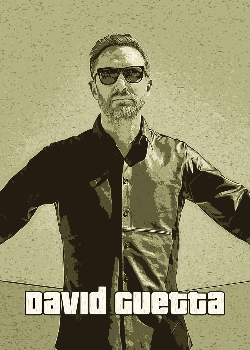 'David Guetta' Poster by Dillon Holden | Displate
