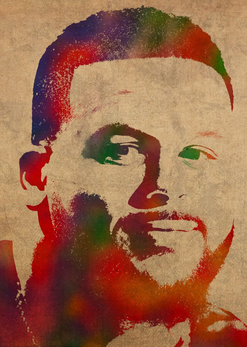 'Aaron Donald Watercolor' Poster, picture, metal print, paint by Design ...