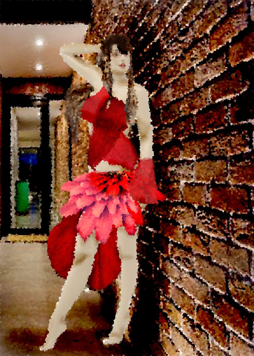 'Red Lady' Poster by Sacharia | Displate