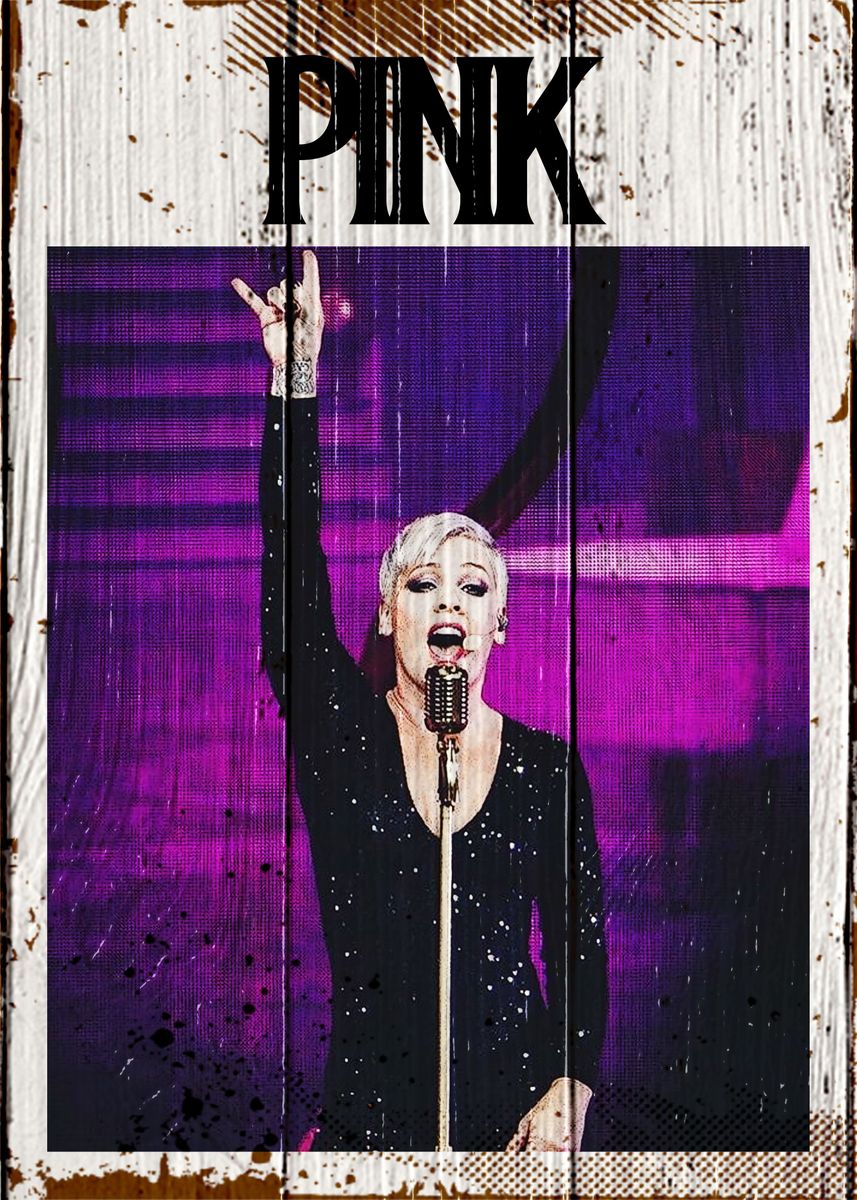 'Pink' Poster, picture, metal print, paint by Douglas Dale | Displate