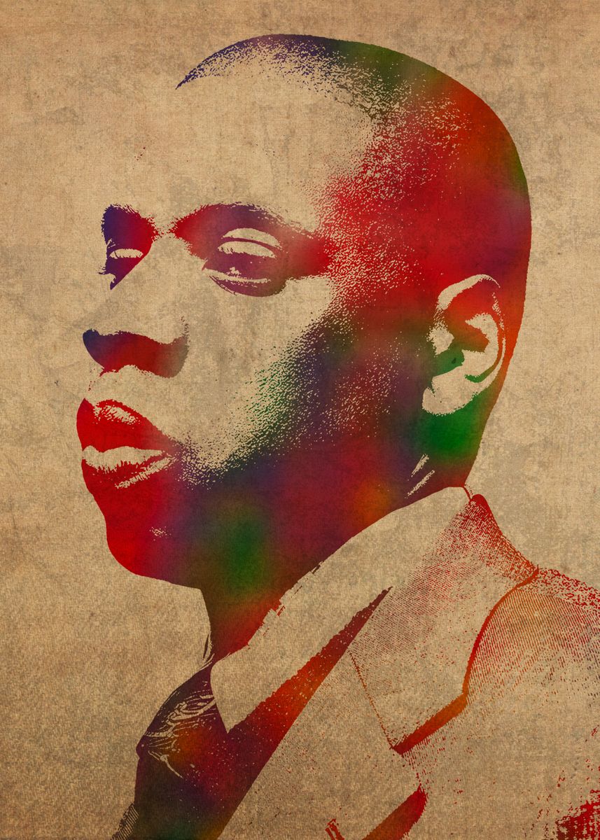 'Jay Z Watercolor Portrait' Poster, picture, metal print, paint by ...