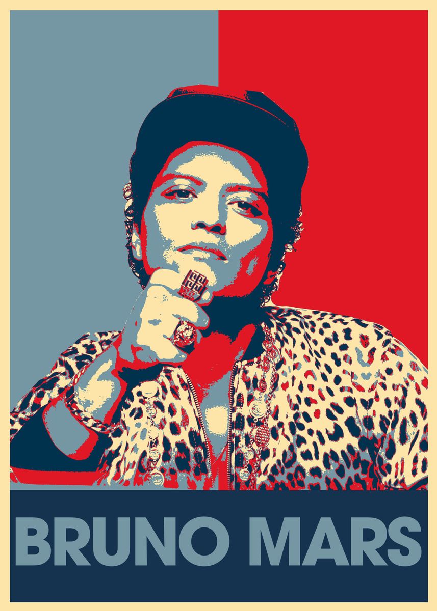 'Bruno Mars' Poster by Cantrell Griffith | Displate