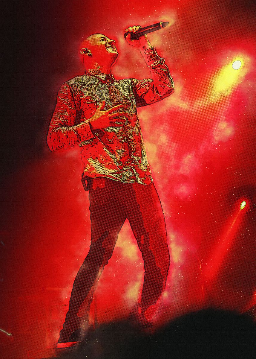 'Spirit Chester Bennington' Poster, picture, metal print, paint by The ...