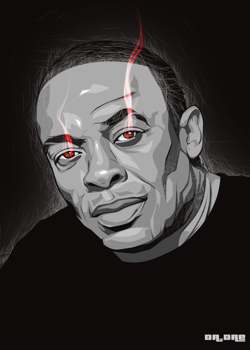 'Dr Dre Vector Art' Poster, picture, metal print, paint by Ron Albert ...