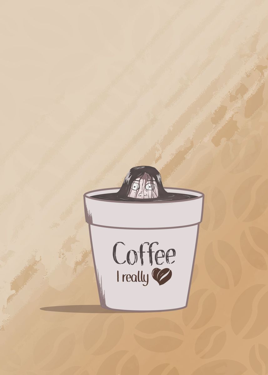 'Coffee i really love' Poster, picture, metal print, paint by Raphael ...