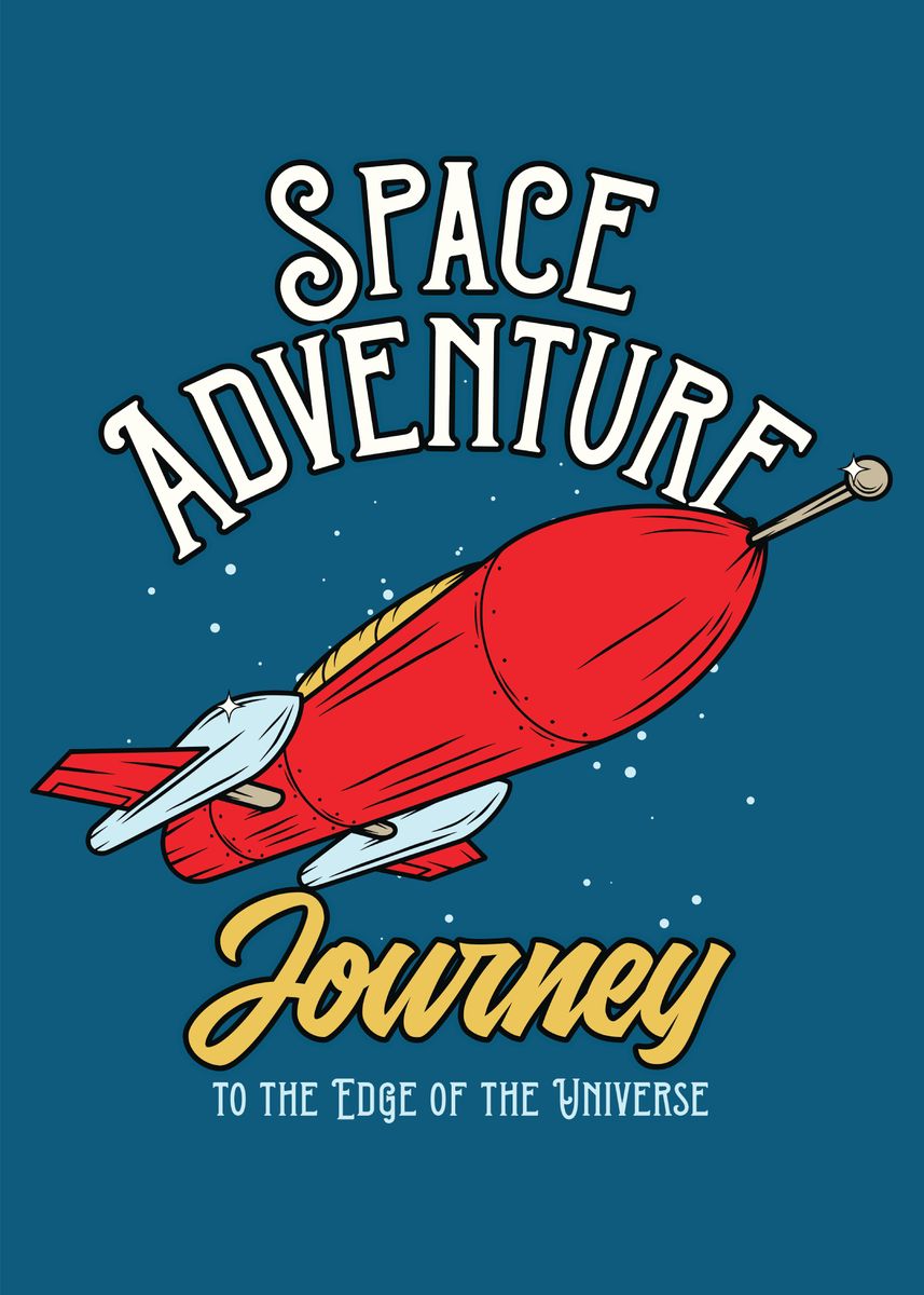 'Space Adventure' Poster, picture, metal print, paint by Chris Simmons ...