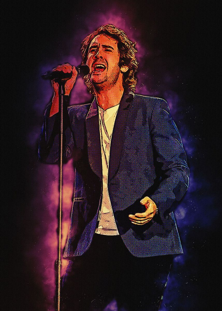 'Spirit of Josh Groban ' Poster, picture, metal print, paint by The ...