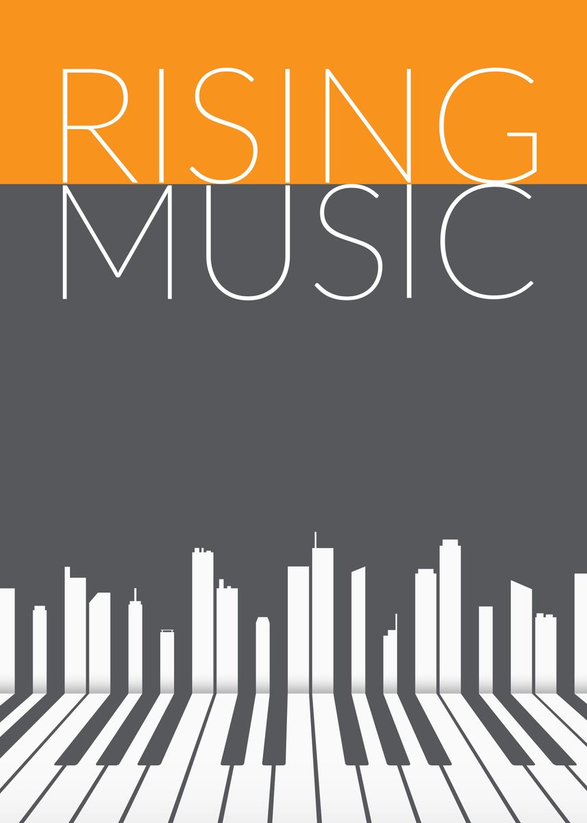 'RISEING MUSIC' Poster, picture, metal print, paint by ArtRepublic ...