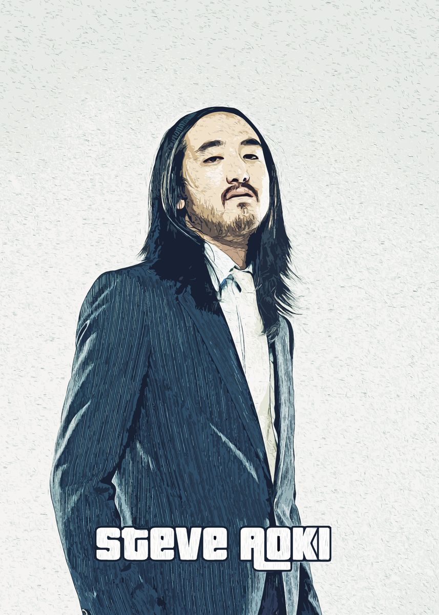 'Steve Aoki' Poster, picture, metal print, paint by Dillon Holden ...