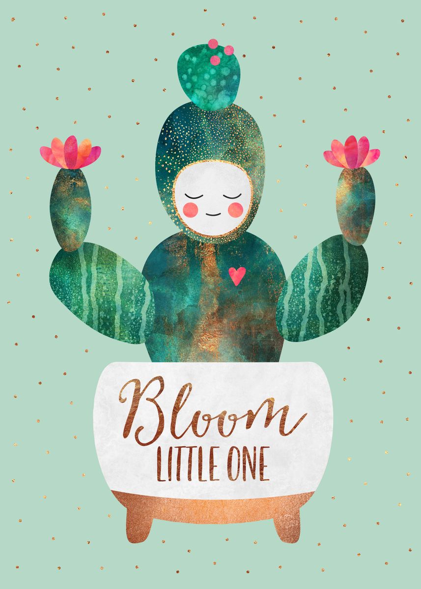 'Bloom Little One' Poster by Elisabeth Fredriksson | Displate