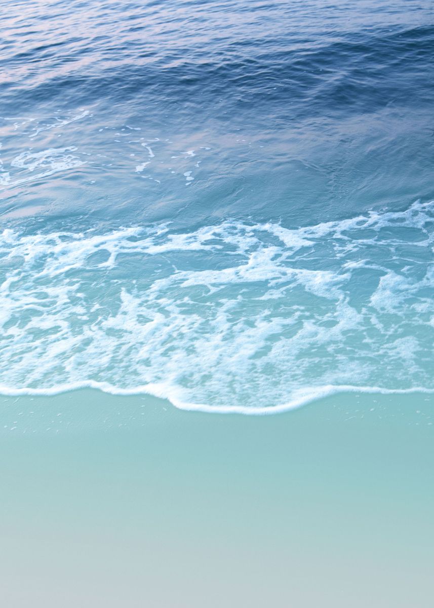 'Turquoise Ocean Beauty 1' Poster, picture, metal print, paint by Anita ...