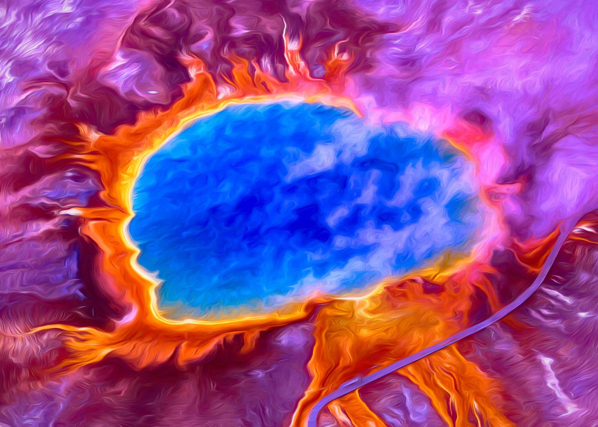 'Abstract Thermal Spring' Poster by FreeYourMind | Displate