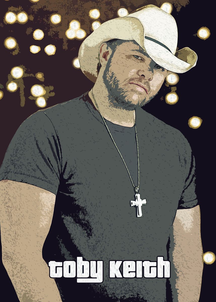 'Toby Keith' Poster, picture, metal print, paint by Dillon Holden ...