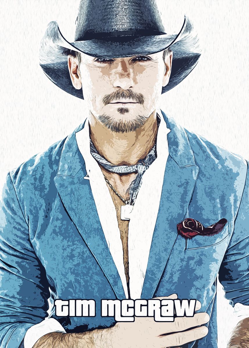 'Tim McGraw' Poster, picture, metal print, paint by Dillon Holden ...
