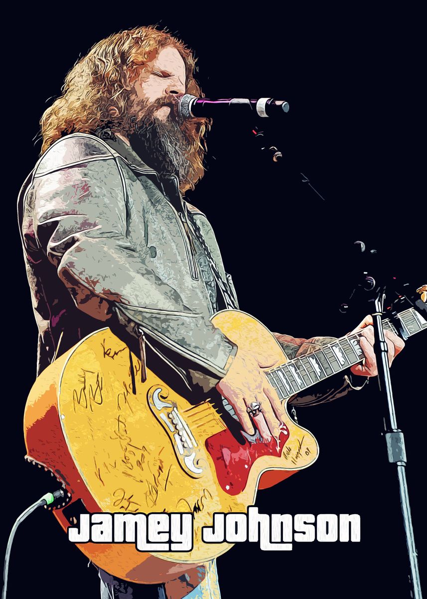 ' Jamey Johnson' Poster, picture, metal print, paint by Dillon Holden ...