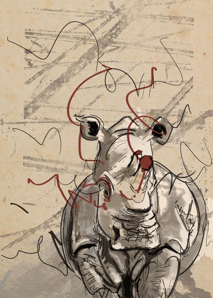 'Gentle creature' Poster, picture, metal print, paint by Hasnain ...