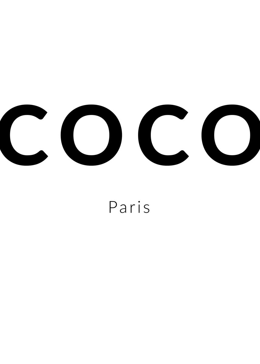 'Coco Paris' Poster by Judyta Foksa | Displate