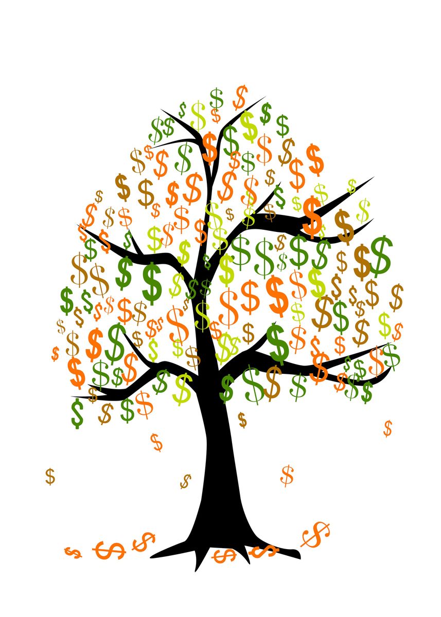 'Money Tree' Poster, picture, metal print, paint by HomeStead Digital ...