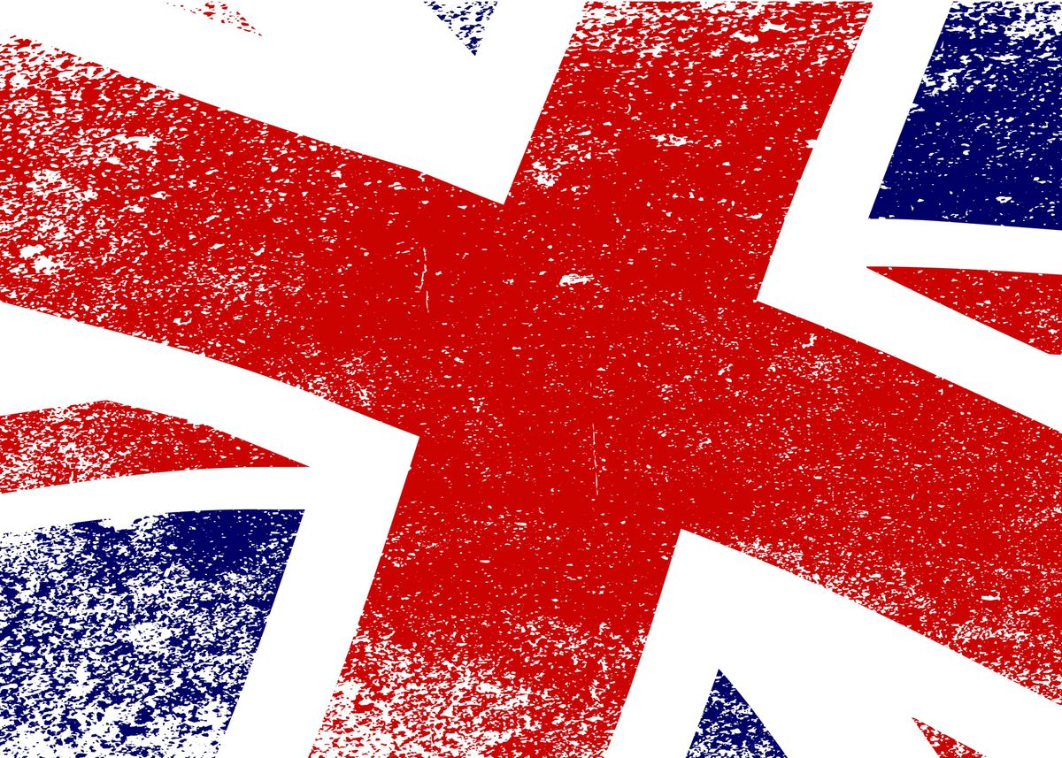 'Union Jack Fade' Poster by HomeStead Digital | Displate