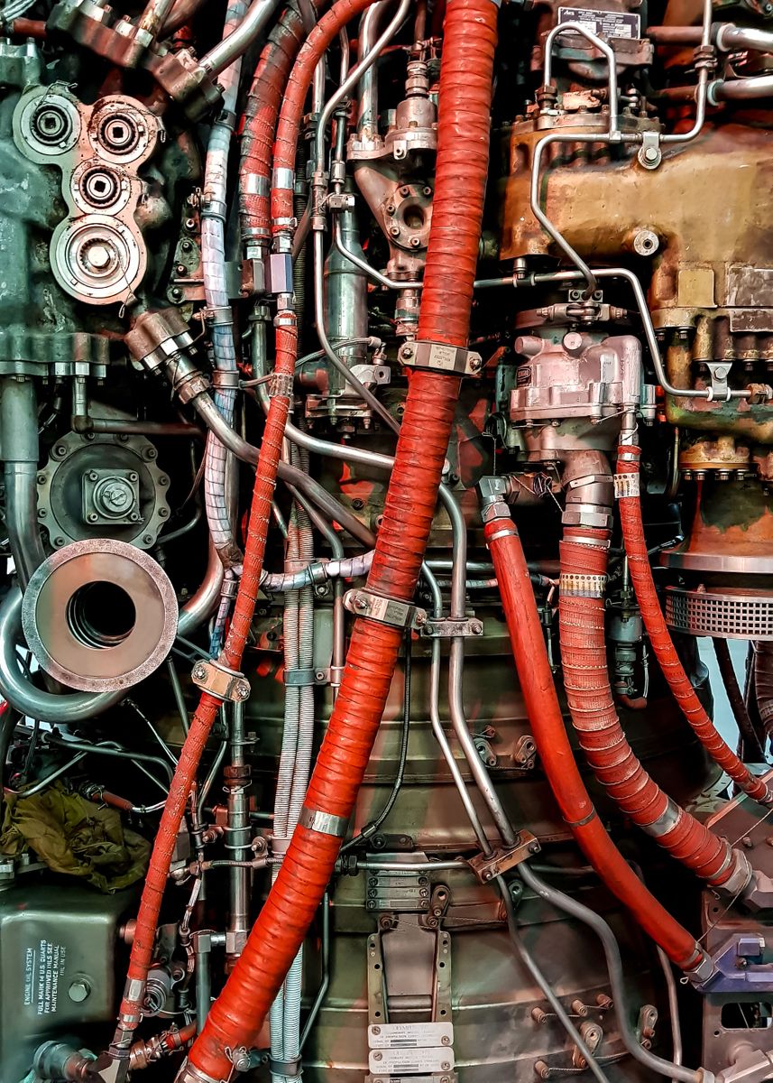 'engine' Poster, picture, metal print, paint by Marius Z | Displate