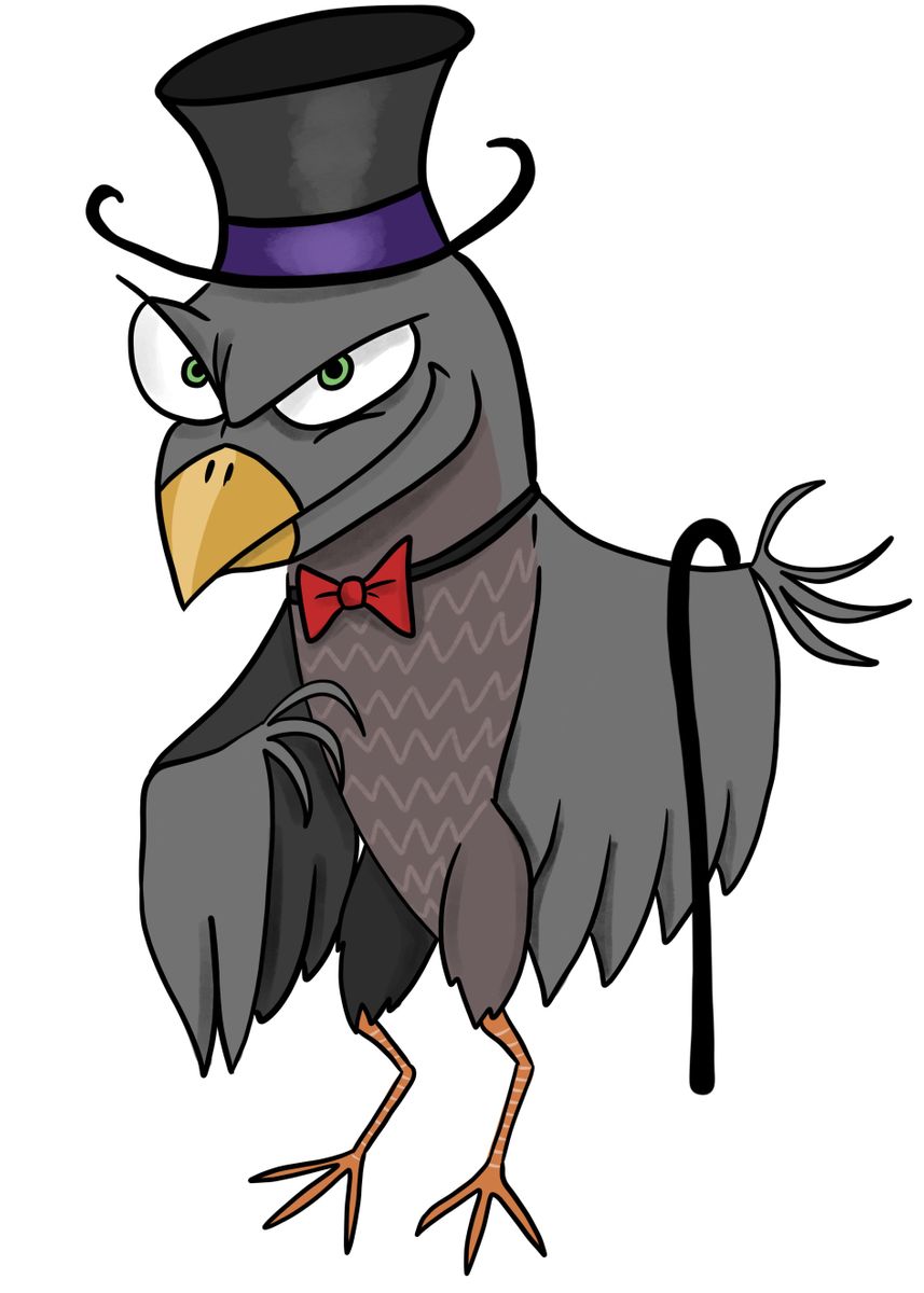 'Bad Bird' Poster, picture, metal print, paint by Matt Corrigan | Displate