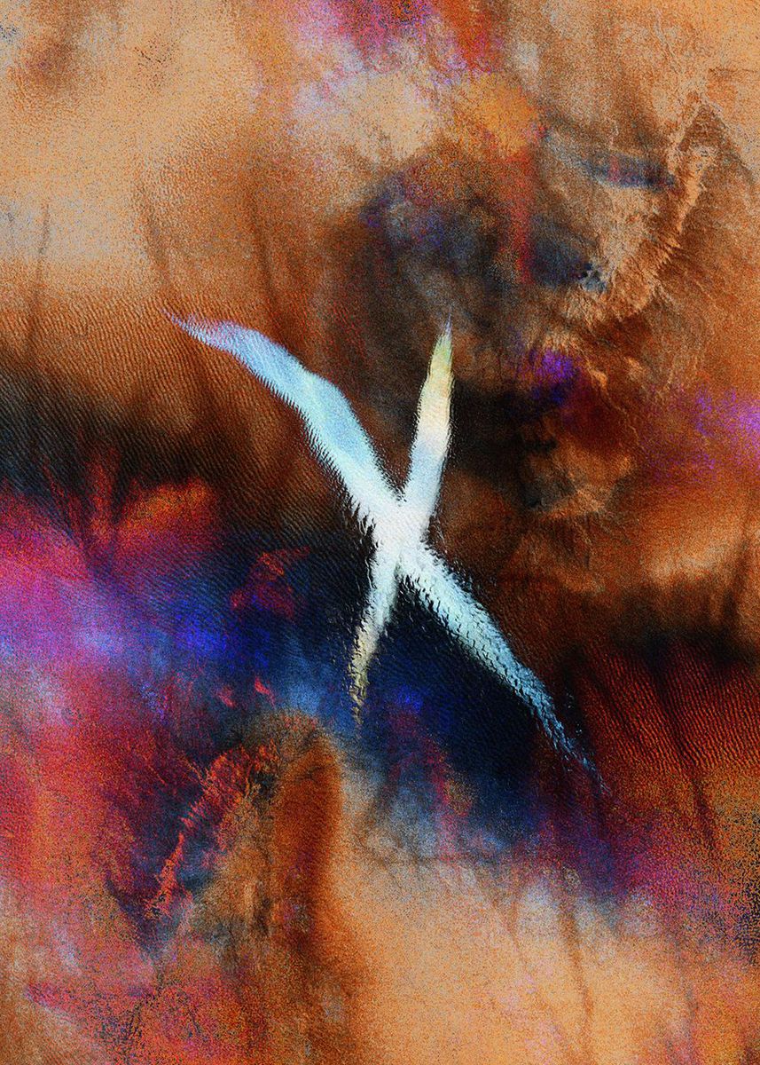 'X' Poster, picture, metal print, paint by Ilham | Displate