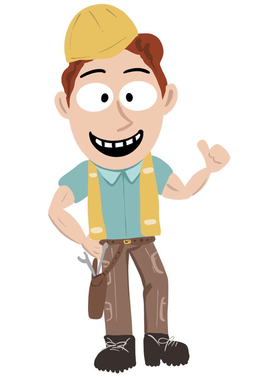 'Work man' Poster, picture, metal print, paint by Matt Corrigan | Displate