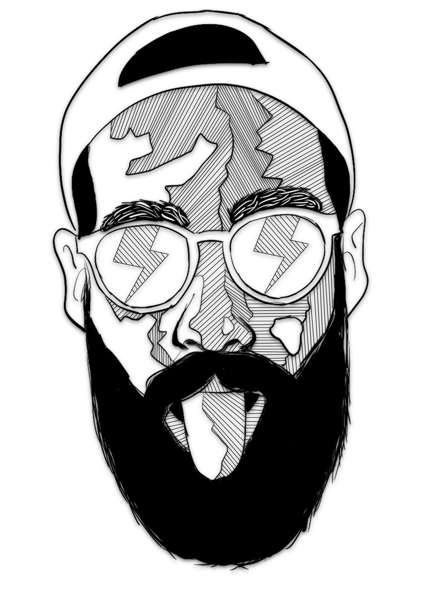 'Cool Guy' Poster, picture, metal print, paint by Ahmed Mohammed | Displate