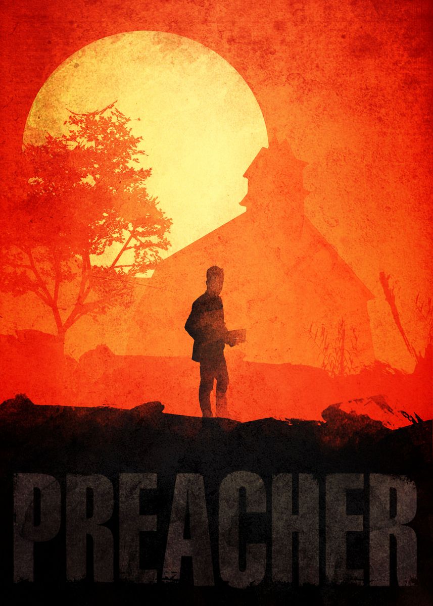 'The Preacher' Poster, picture, metal print, paint by anm diz | Displate