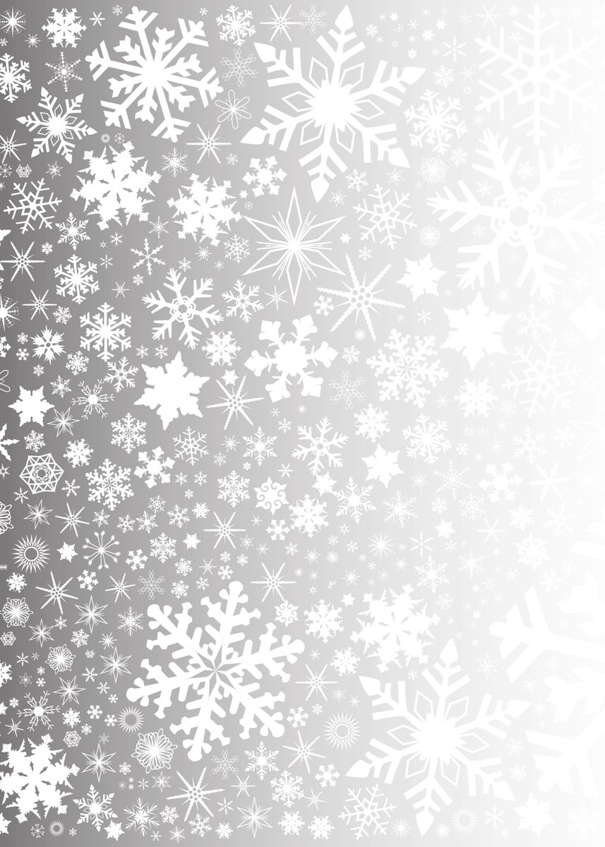 'Snowflake Fade' Poster by HomeStead Digital | Displate