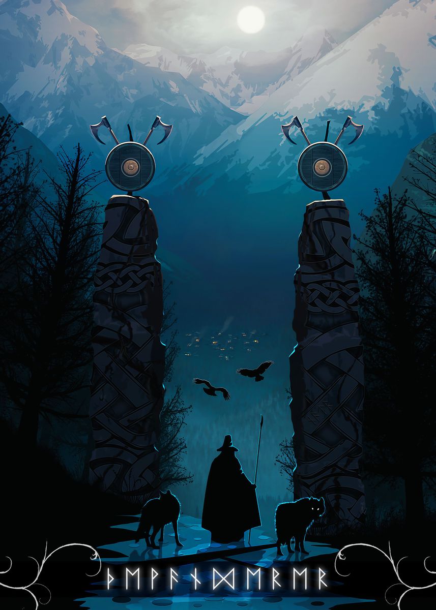 'The Wanderer' Poster, picture, metal print, paint by Aethelwulf ...