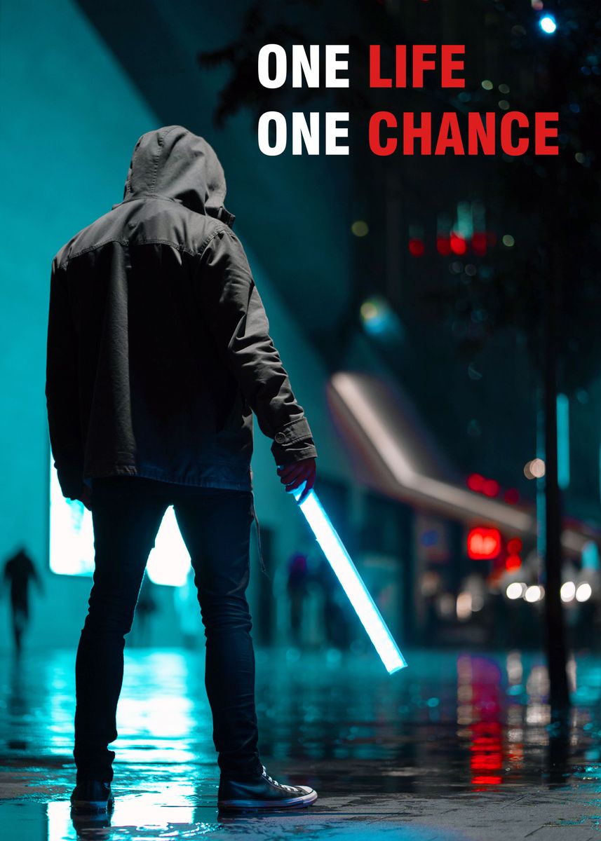 'One Life One Chance' Poster, picture, metal print, paint by Karthik ...