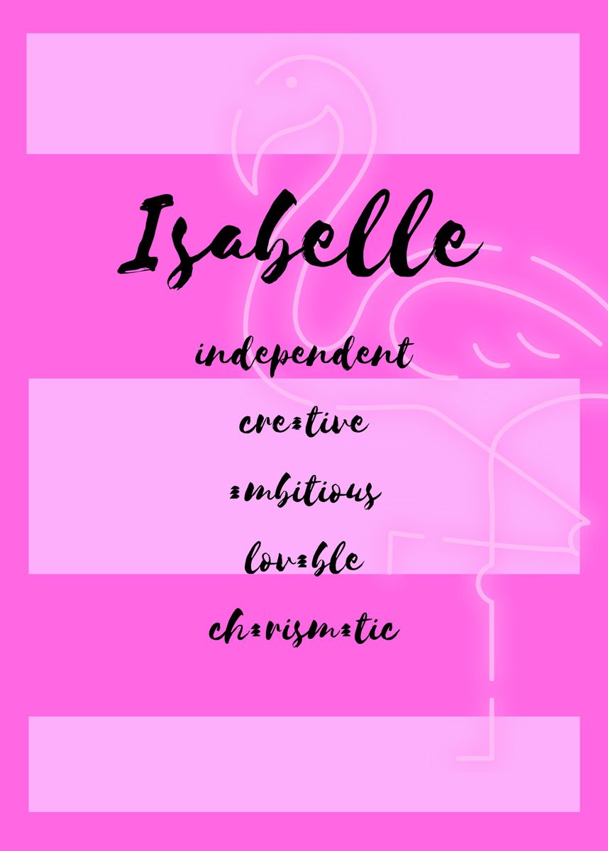 'Isabelle' Poster, picture, metal print, paint by Ara Besque | Displate