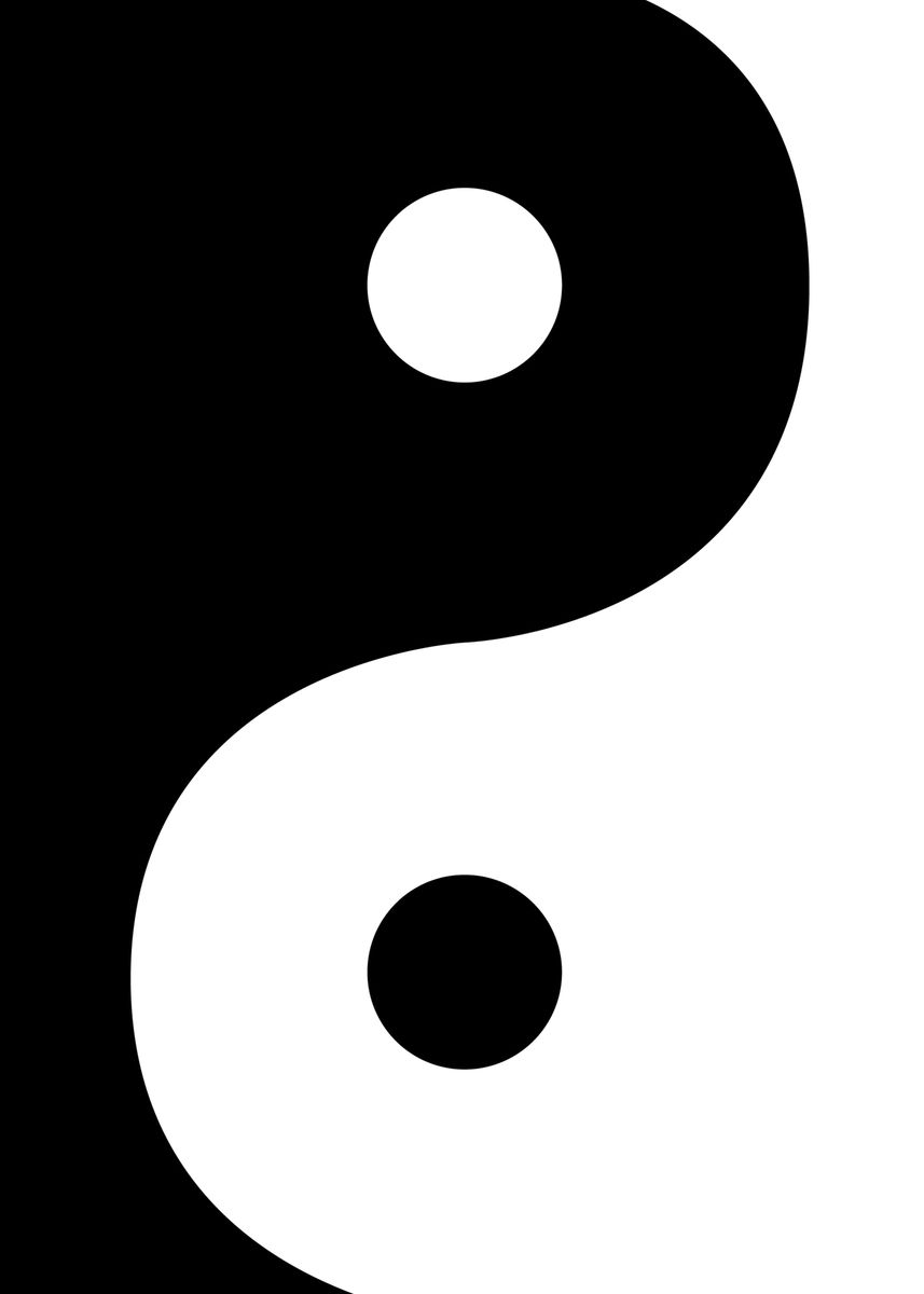 'Yin And Yang Sides' Poster, picture, metal print, paint by HomeStead ...
