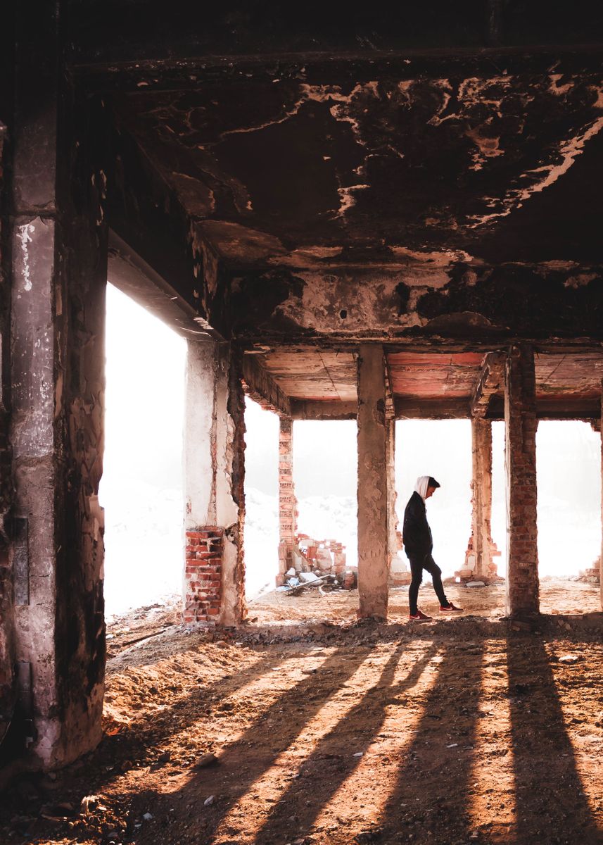 'Wrecked' Poster, picture, metal print, paint by Kristian Petrov | Displate