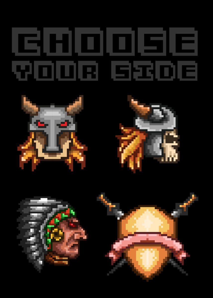 'Choose Your Side' Poster, picture, metal print, paint by Posterlicious ...