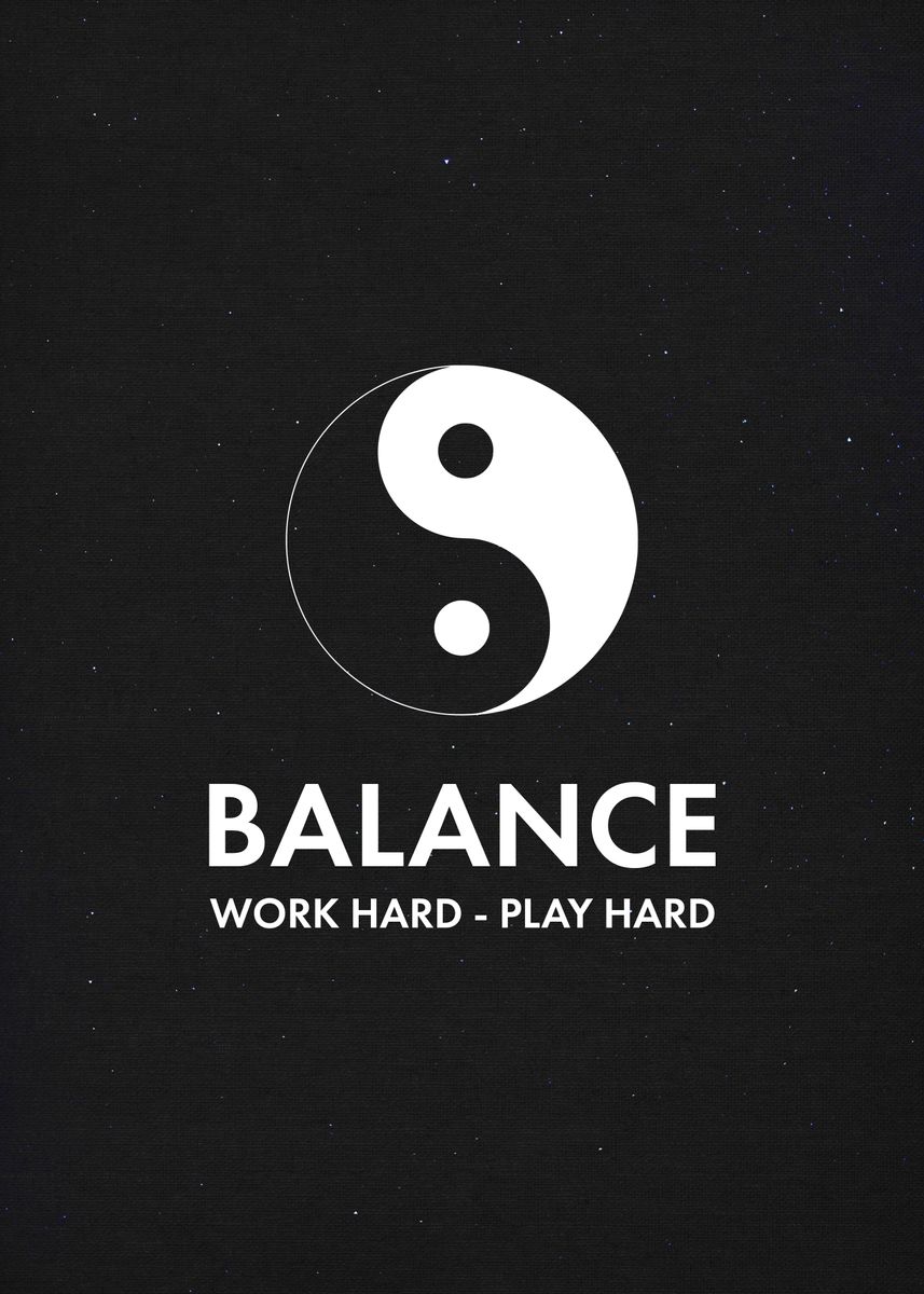 'Balance' Poster, picture, metal print, paint by Optic Riot | Displate