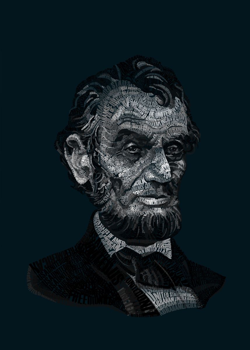 'abraham lincoln' Poster, picture, metal print, paint by Mridul Kalita ...