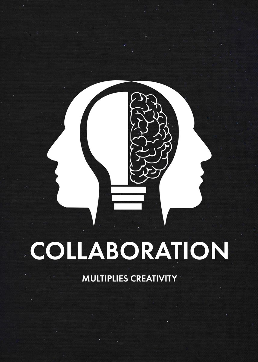 'Collaboration' Poster, picture, metal print, paint by Optic Riot ...