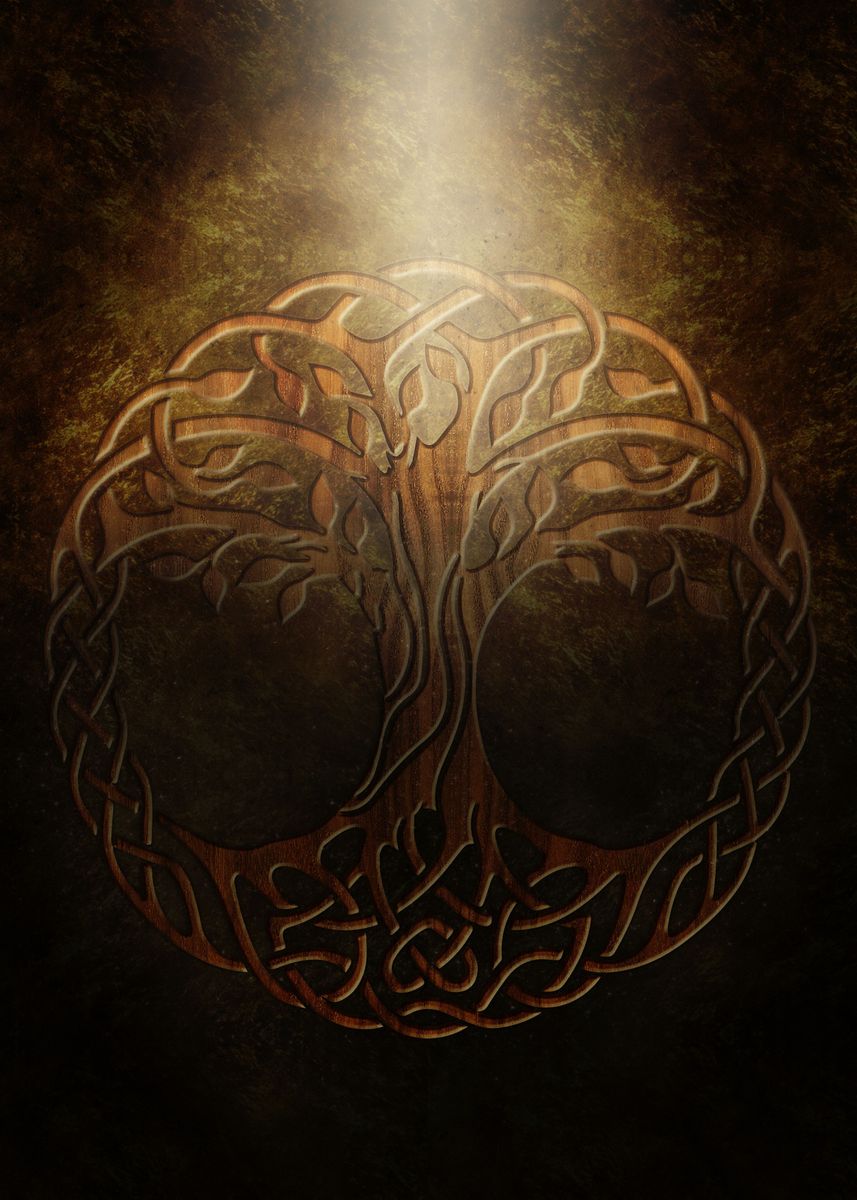 'Yggdrasil' Poster, picture, metal print, paint by Petra Rommelfanger ...