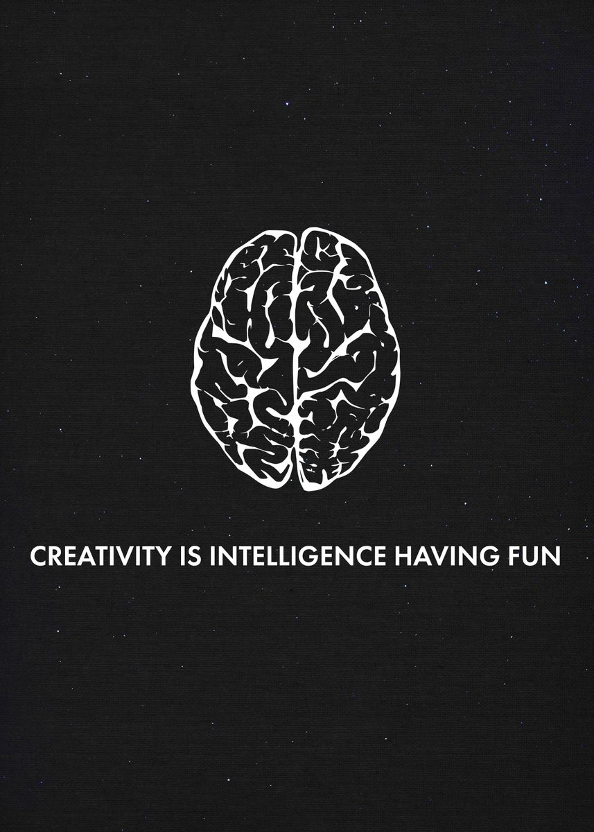 'Creativity Is Fun' Poster, picture, metal print, paint by Optic Riot ...