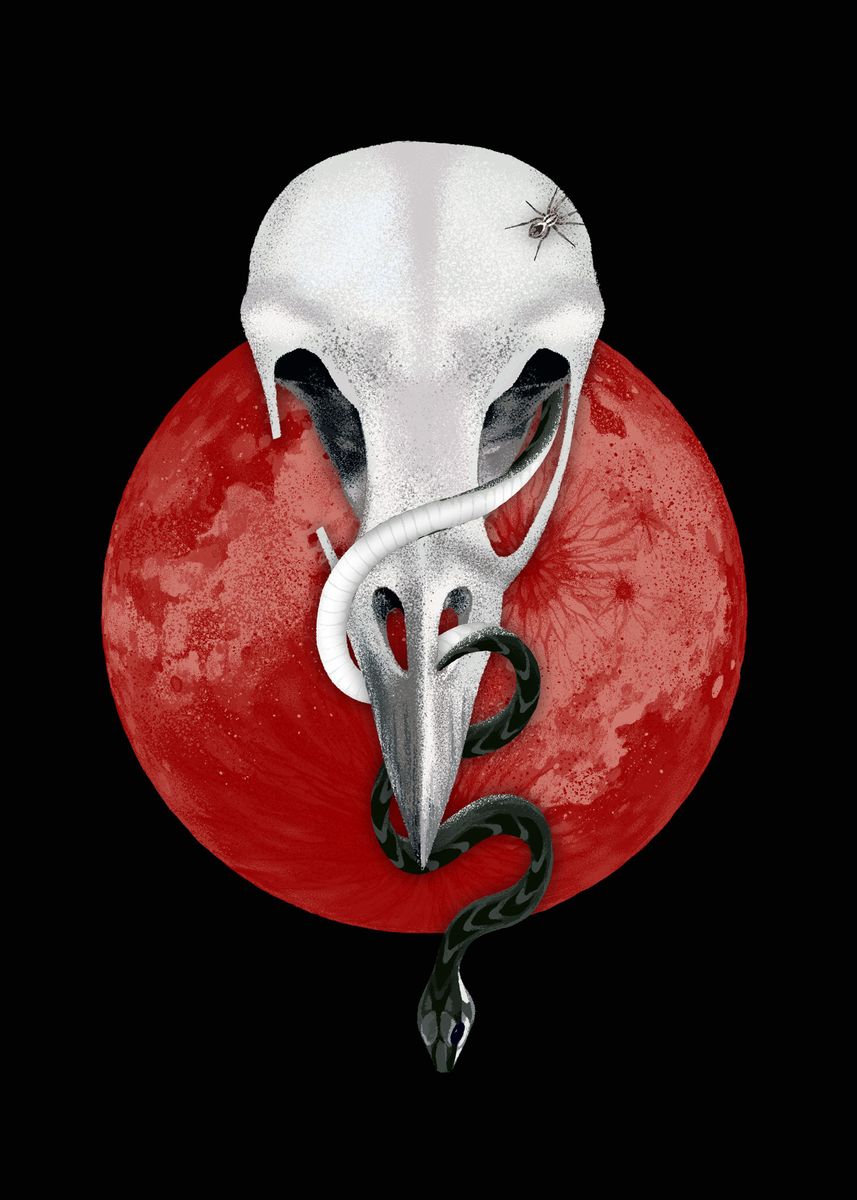 'Red Moon Apocalypse' Poster, picture, metal print, paint by Lumos19 ...