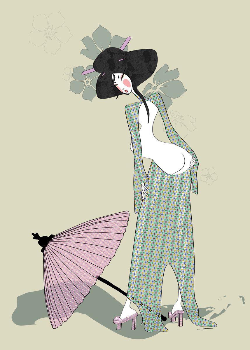 'take me' Poster, picture, metal print, paint by Japi Honoo | Displate