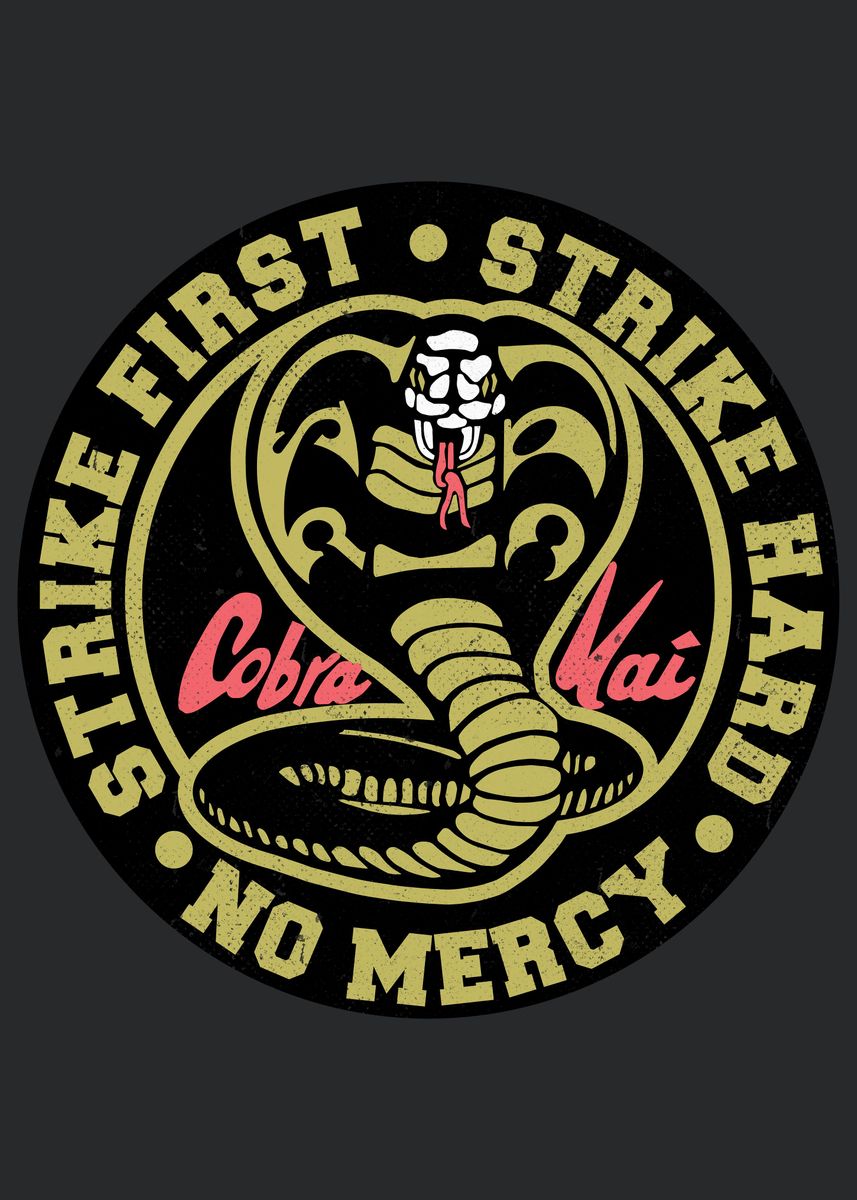 'Strike First Strike Hard' Poster, picture, metal print, paint by Retro ...