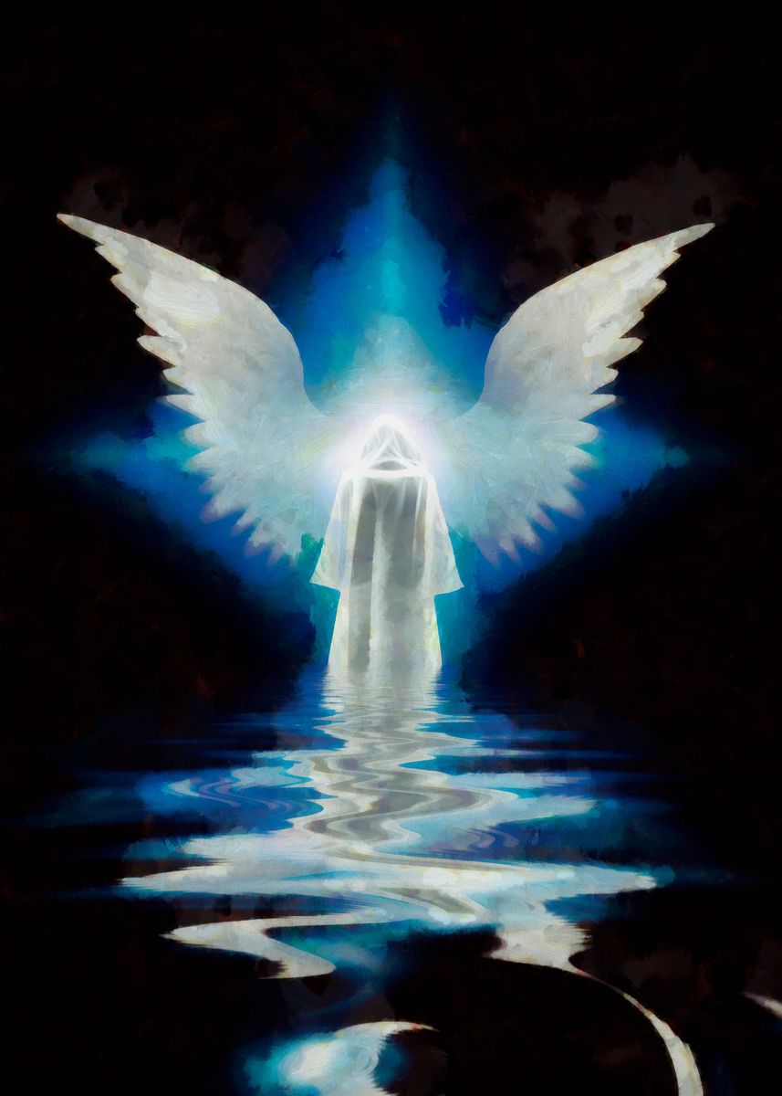 'Abstract angelic figure' Poster by Bruce Rolff | Displate