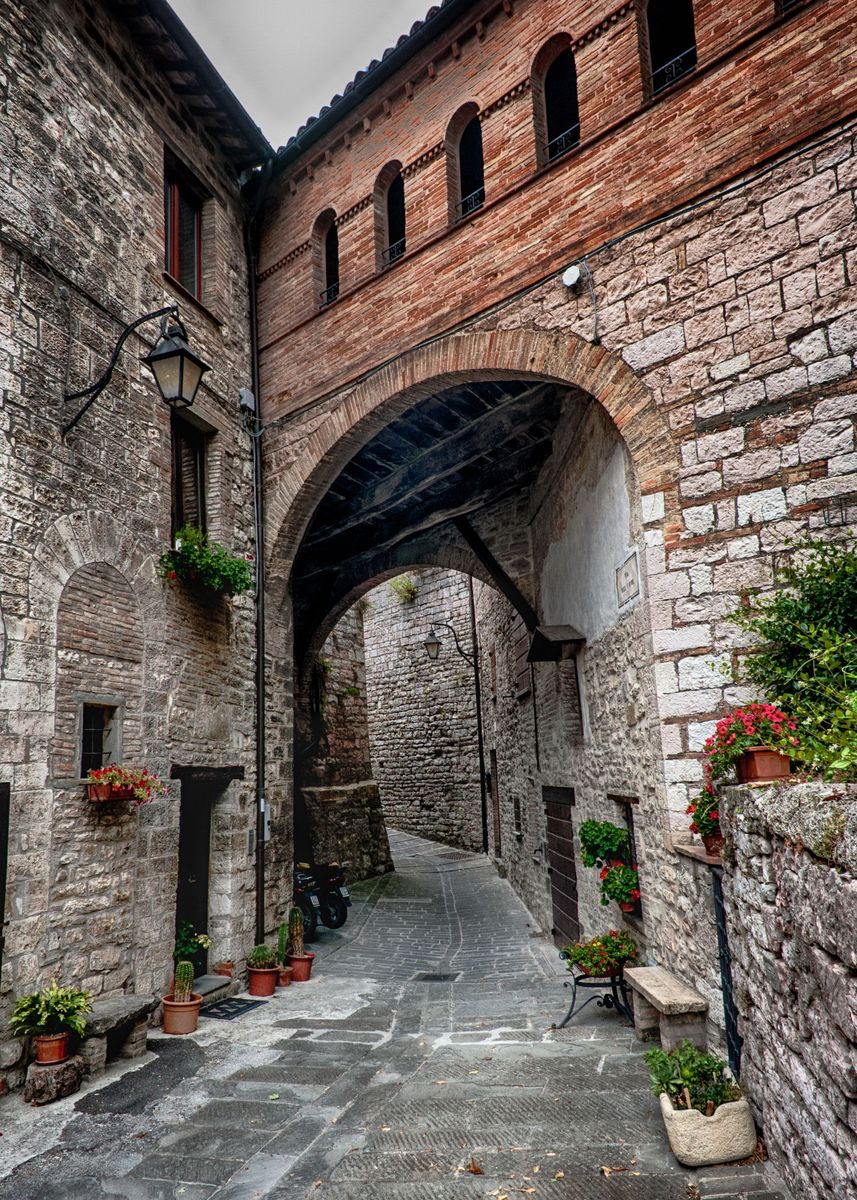 'Gubbio' Poster, picture, metal print, paint by Brumba | Displate