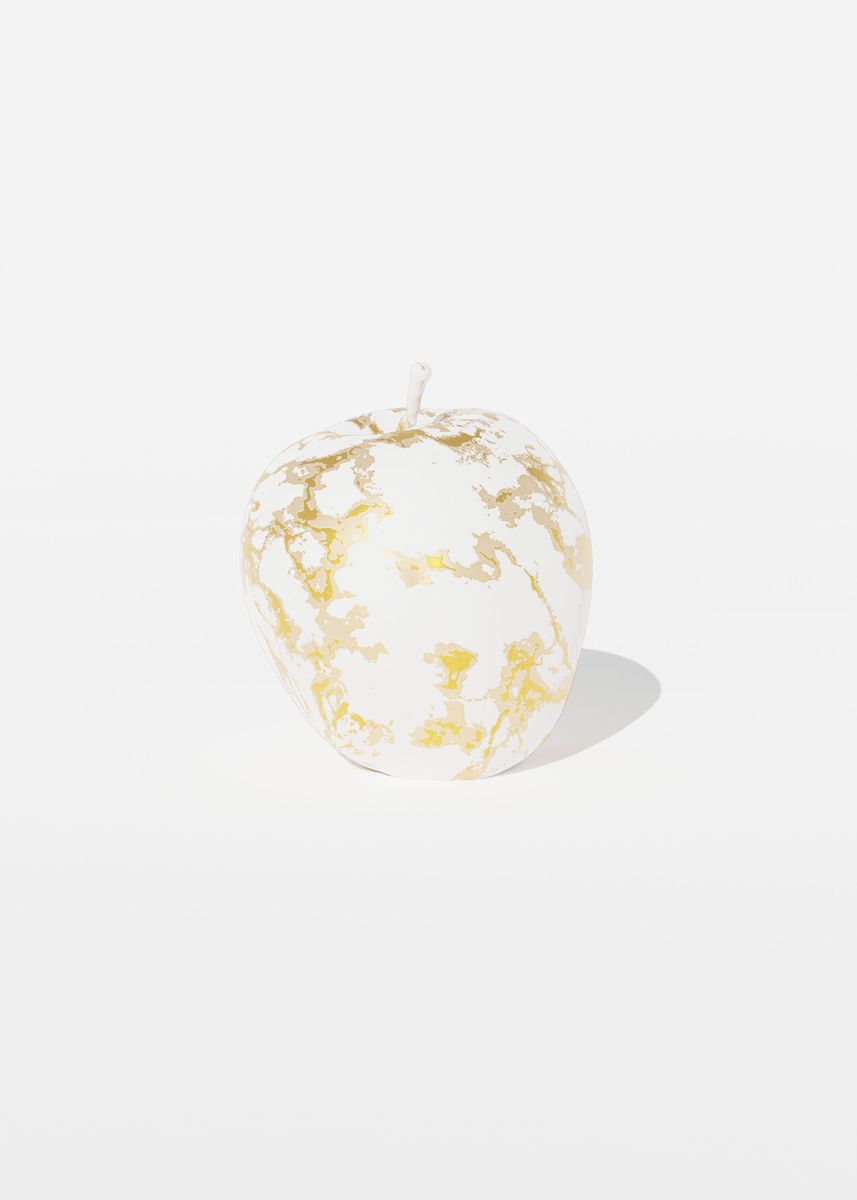 'White Gold Apple' Poster, picture, metal print, paint by Ryan St Dare ...