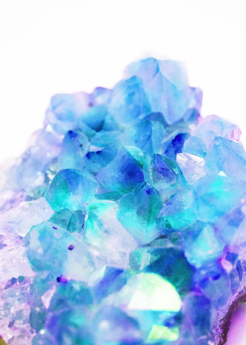 'Iridescent Quartz Crystal ' Poster, picture, metal print, paint by ...